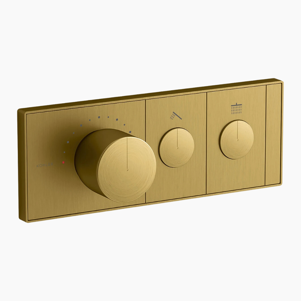 KOHLER K-26346T-9-2MB ANTHEM™ 雙路嵌入式機械恆溫控制 (摩登金)