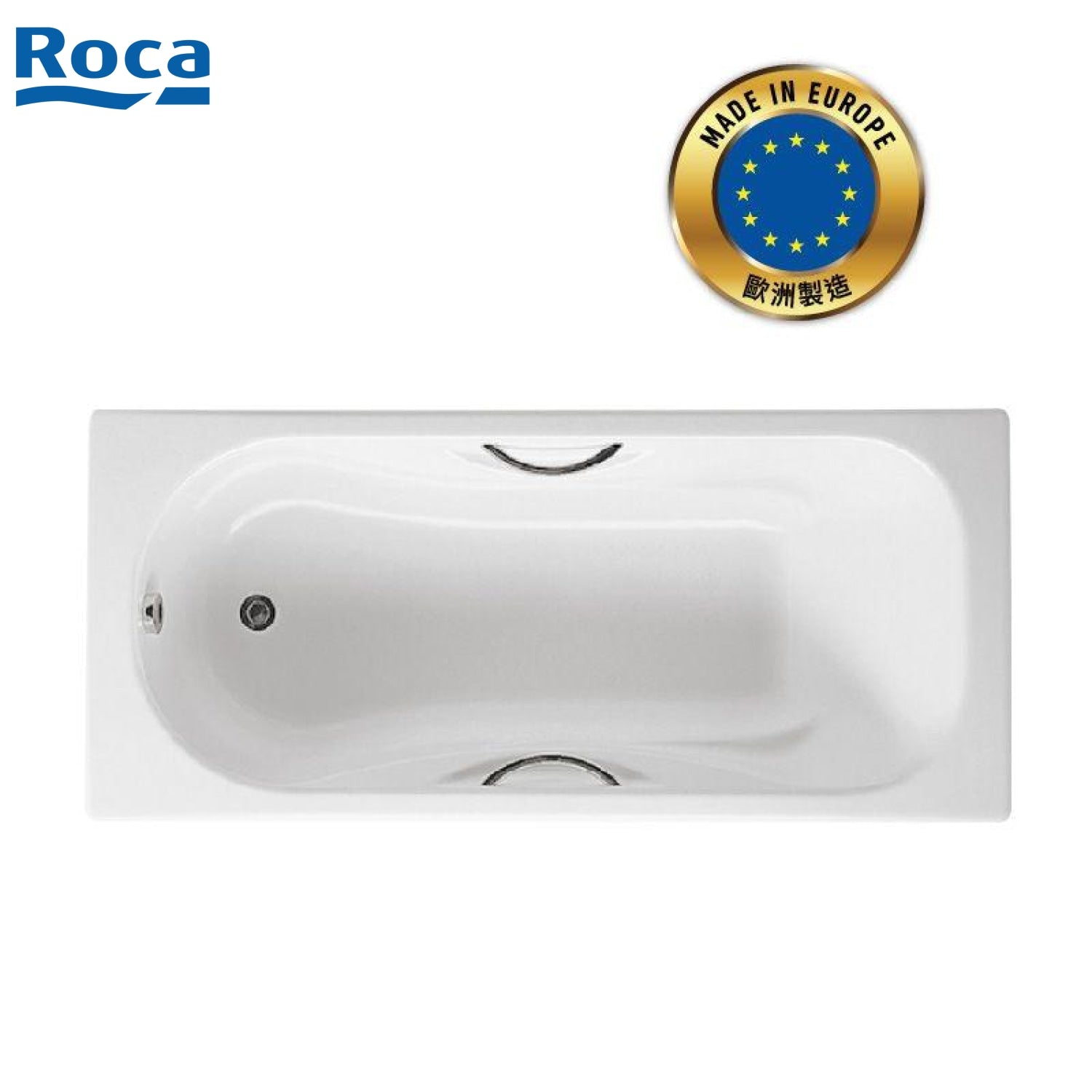 Roca A230970001 Malibu 1700x750x420mm 鑄鐵浴缸 | JACO 積高
