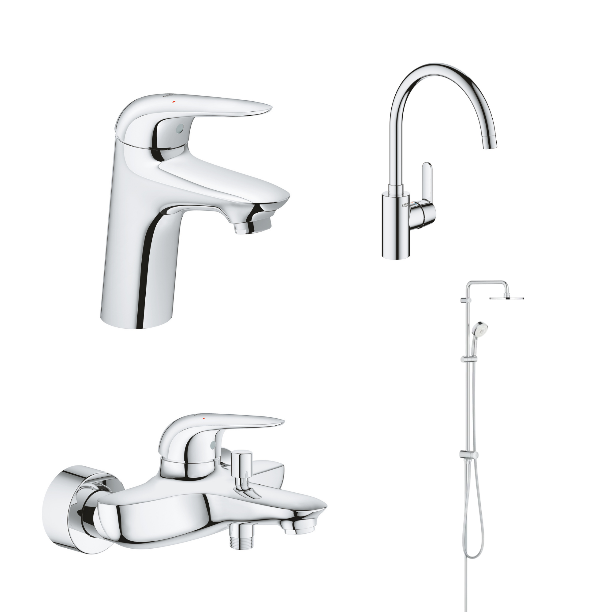 德國 GROHE 23715003+23726003+26453001+31494001 超值浴室及廚房龍頭套裝C7