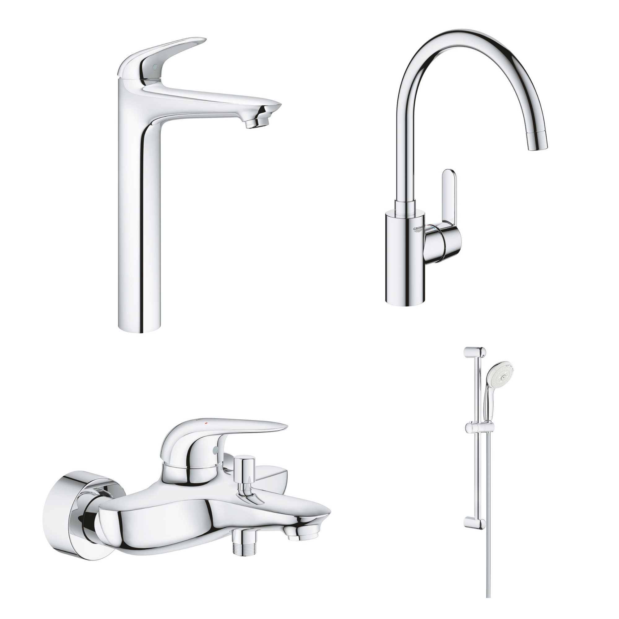 德國 GROHE 23719003+23726003+27794001+31494001 超值浴室及廚房龍頭套裝C6